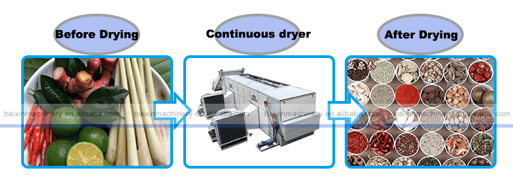 Spice drying machine
