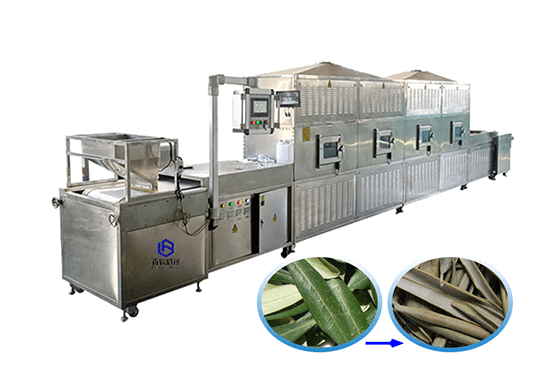 tunnel microwave,continuous tunnel microwave oven,Leaf drying machine